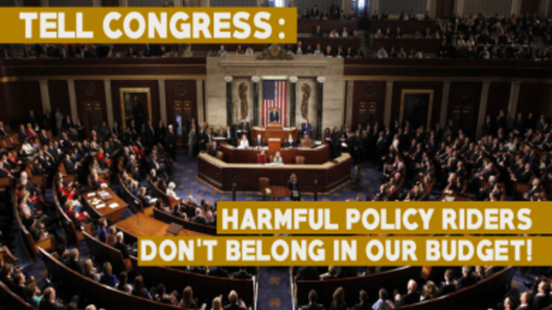 Standing United Against Harmful Policy Riders | People For